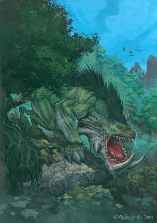 MTG- BEAST TOKEN (ART PRINT) – ART OF PAOLO PARENTE
